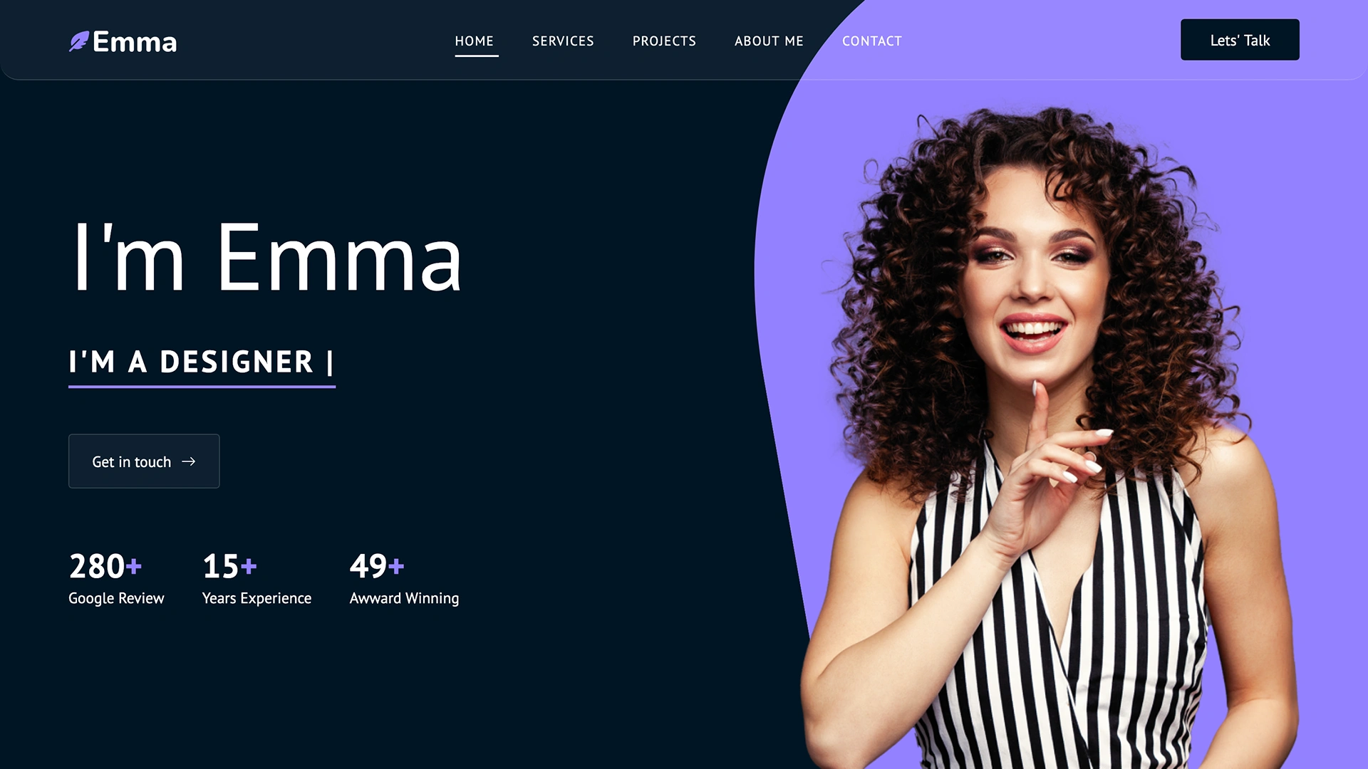 Emma - Personal Portfolio by pxdraft