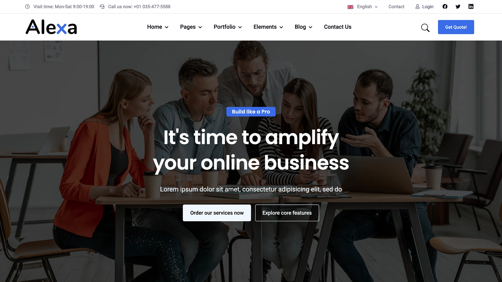 Alexa - Multipurpose Responsive Template made by pxdraft - Wrapmarket (WrapBootstrap)