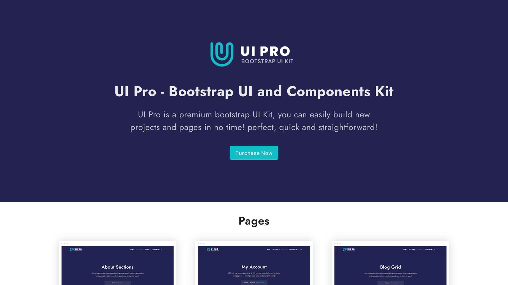 UI Pro - Bootstrap UI and Components Kit by Chitrakoot Web