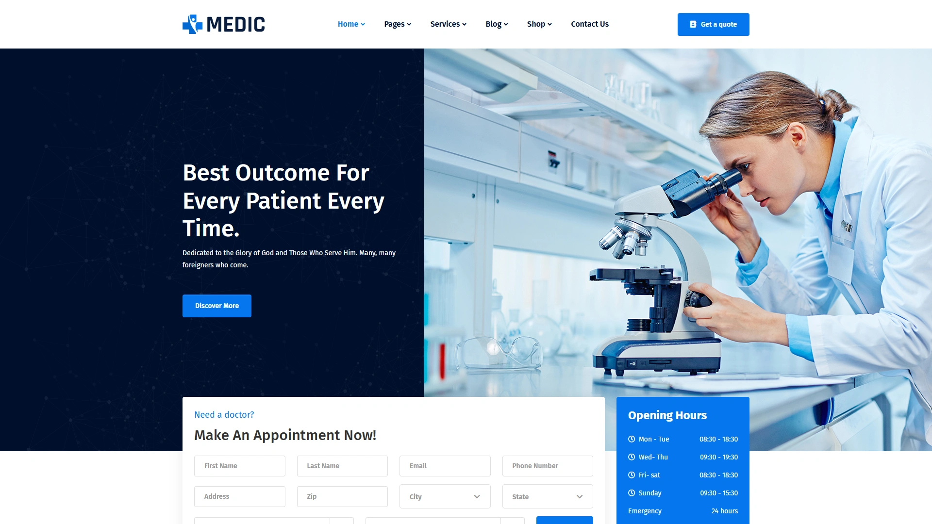 Medic - Health and Medical HTML Template - Wrapmarket