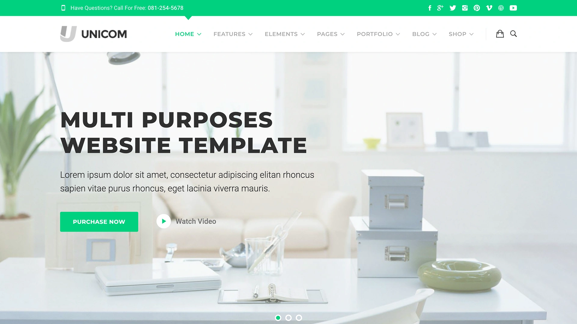 Unicom - Responsive Mega Pack Template made by affapress - Wrapmarket (formerly WrapBootstrap)