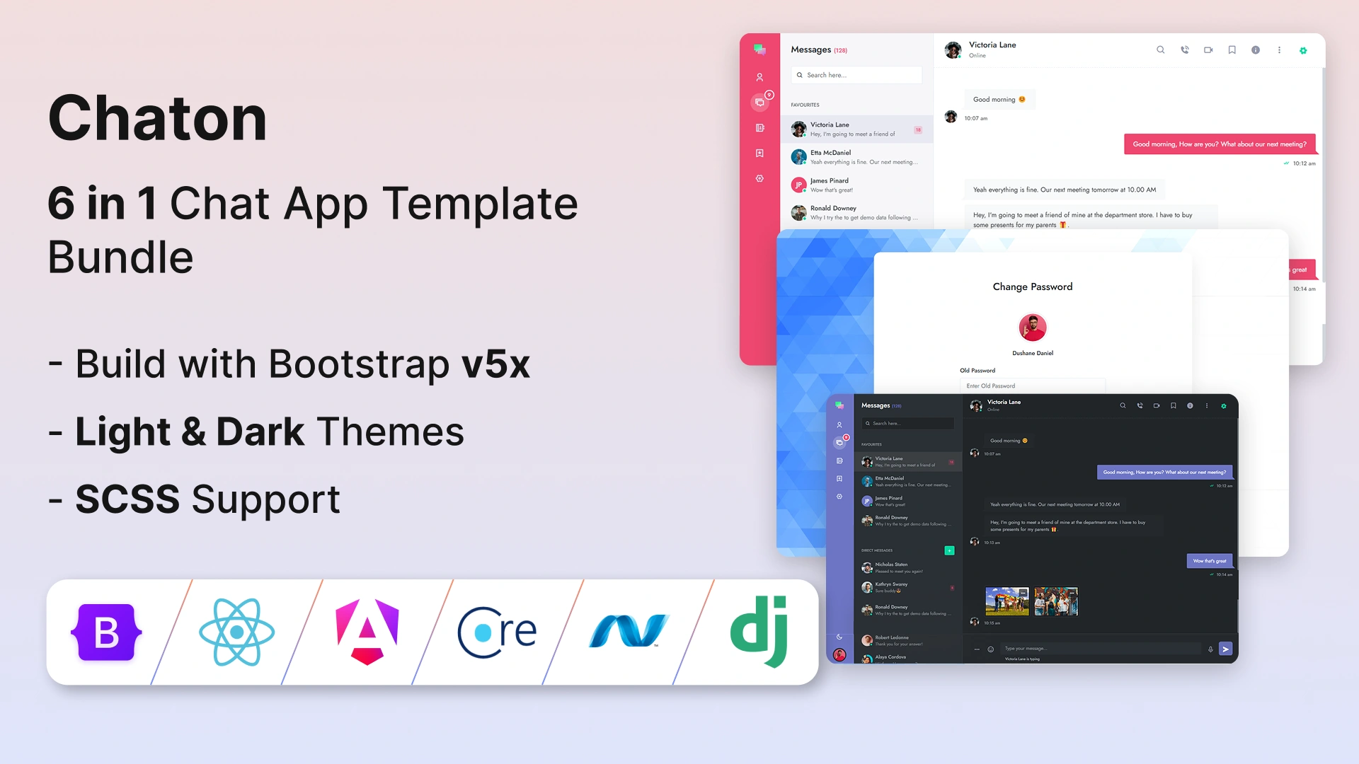 Chaton - 6 in 1 Chat & Discussion Template - Wrapmarket