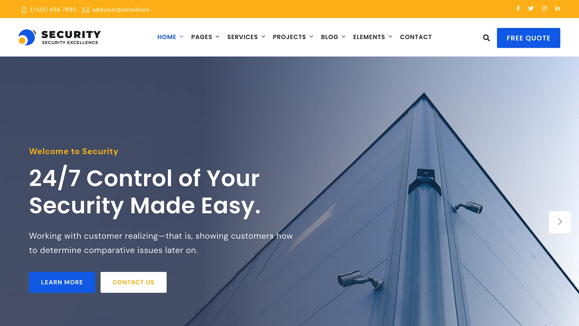 Security - CCTV & Security HTML Template made by Chitrakoot Web ...