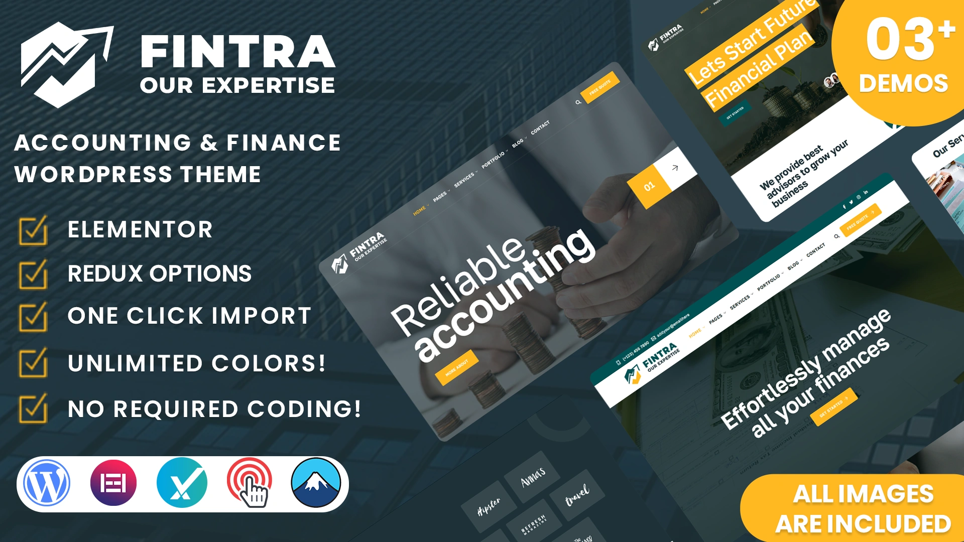 Fintra - Accounting & Finance WordPress Theme - Wrapmarket