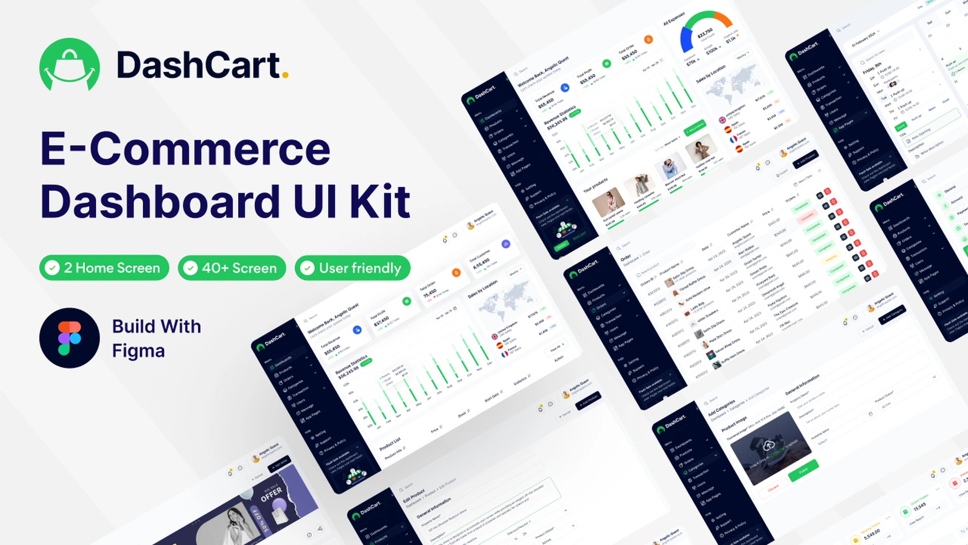 DashCart - Admin Dashboard Figma UI Template for eCommerce made by ...