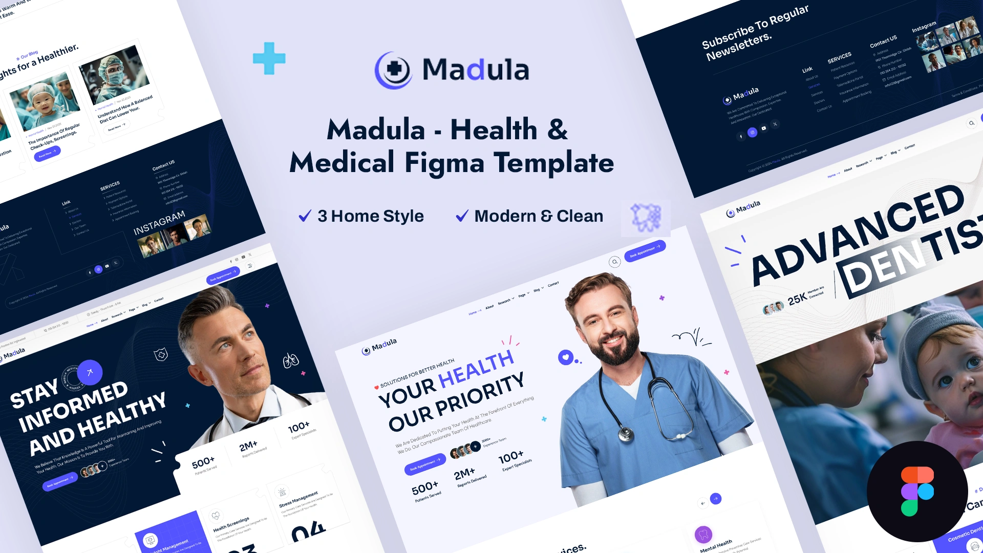 Madula - Health & Medical Figma Template - Wrapmarket