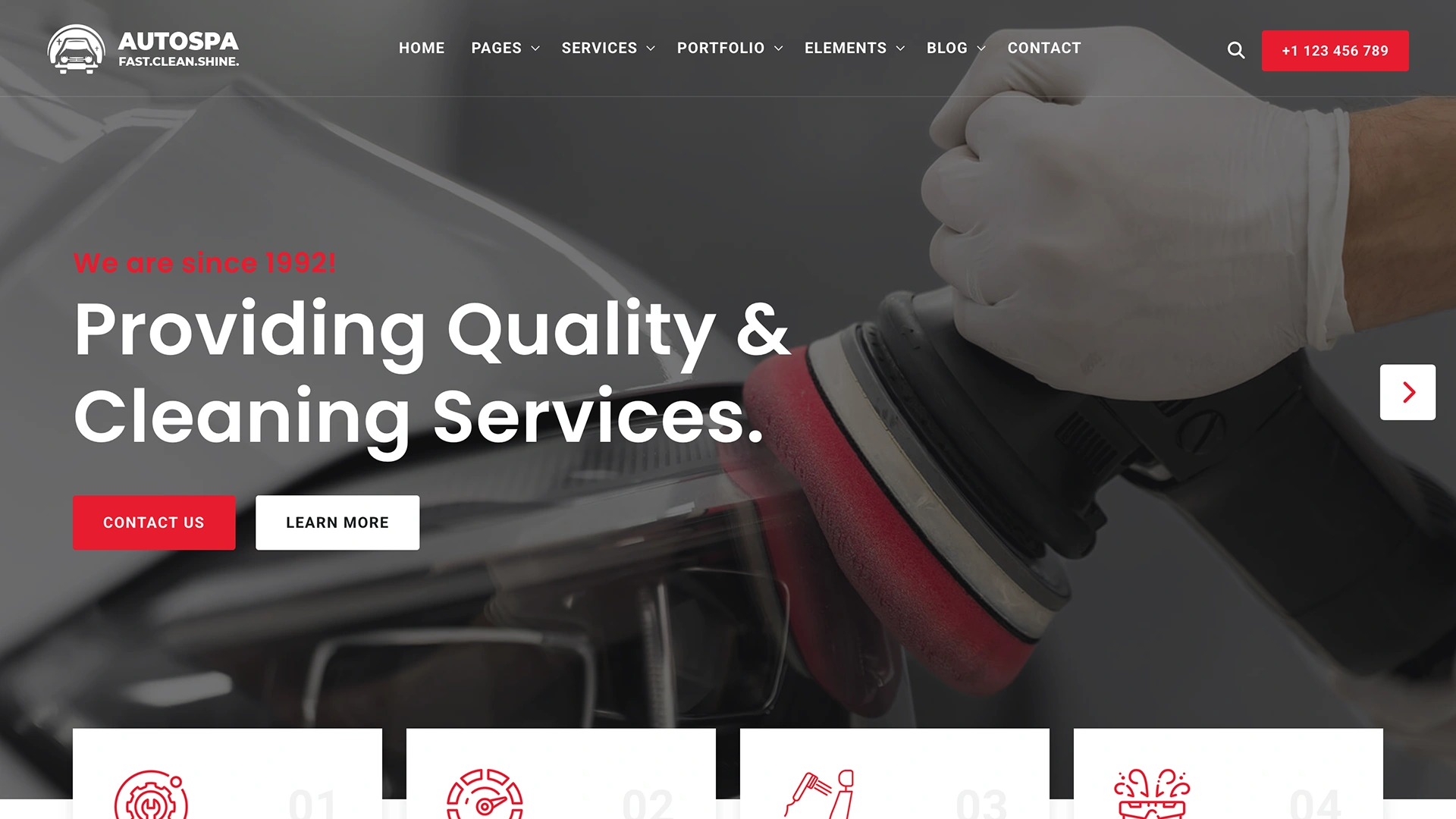 Autospa - Car Washing Service HTML Template made by Chitrakoot Web - Wrapmarket (formerly ...
