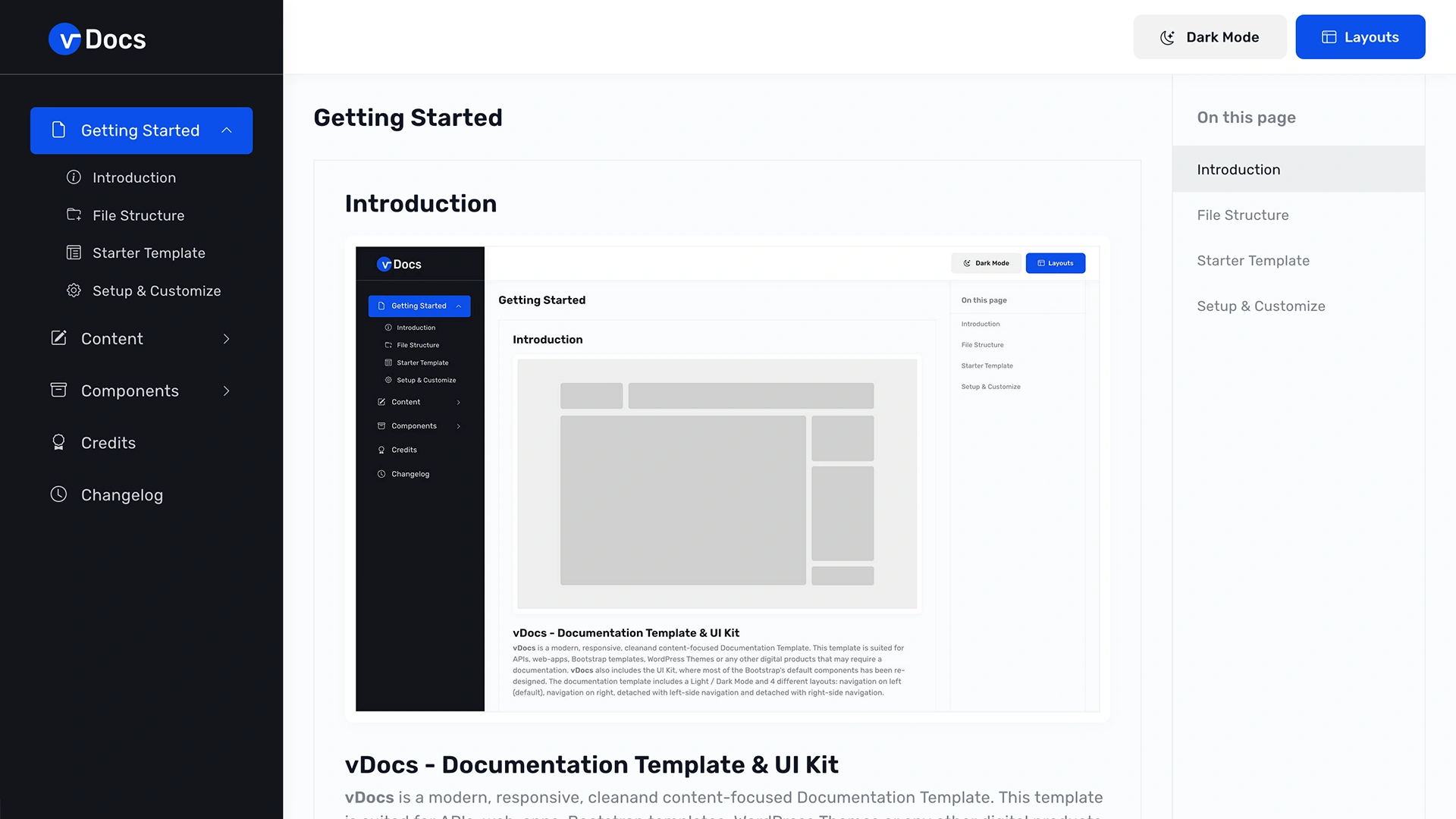 vDocs - Documentation Template & UI Kit by KingStudio