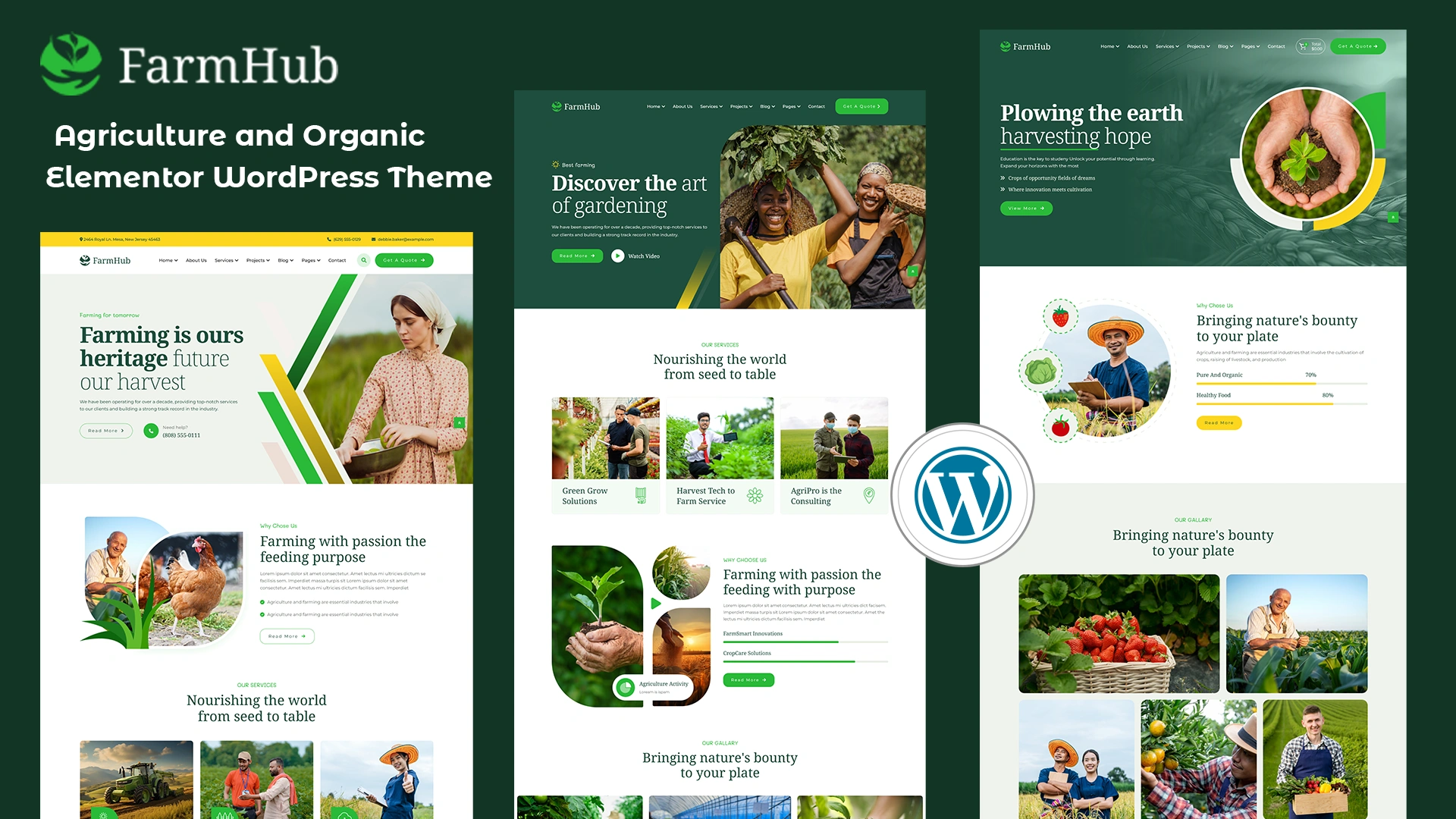 Farmhub - Agriculture & Organic WordPress Theme made by theme_ocean - Wrapmarket (formerly ...