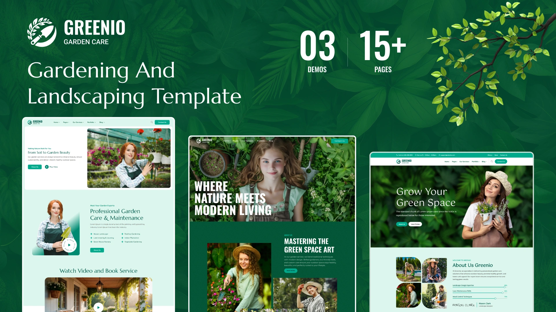 Greenio - Gardening and Landscaping Template - Wrapmarket