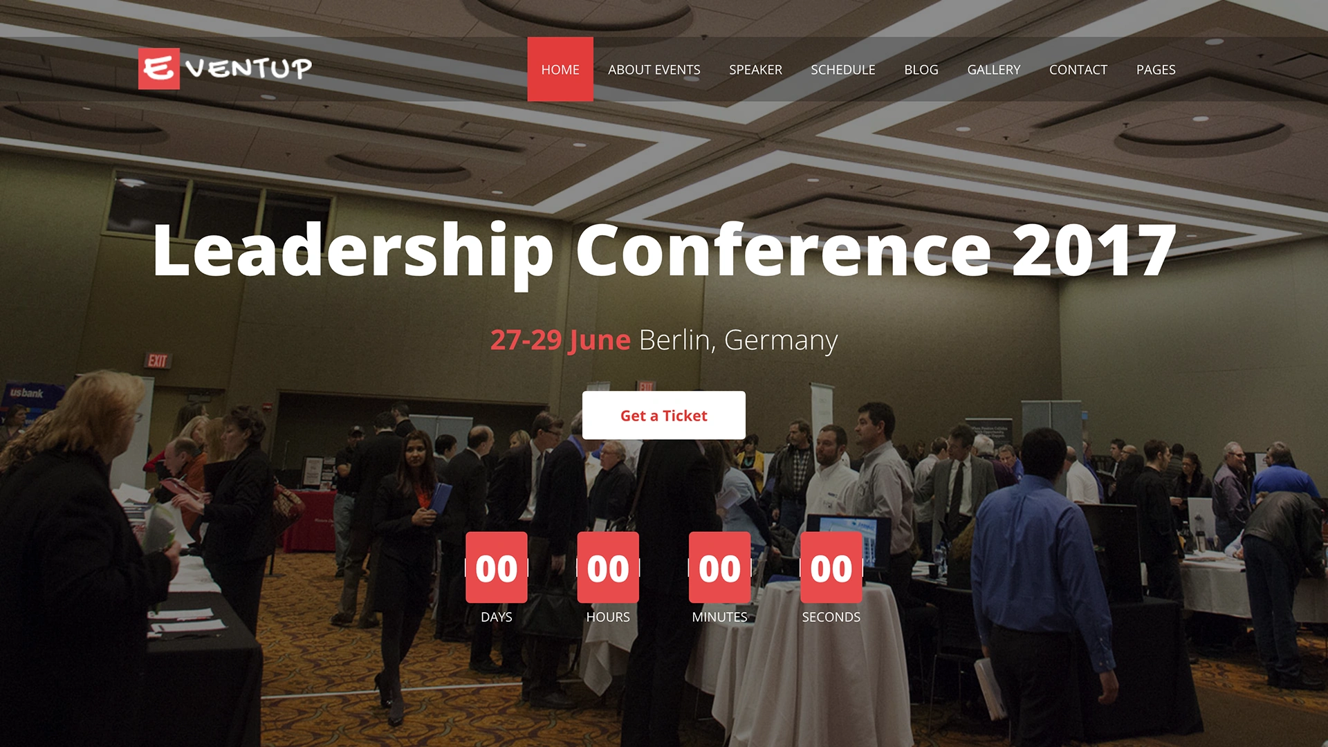 Eventup - Event Conference Template made by GridBootstrap - Wrapmarket (formerly WrapBootstrap)