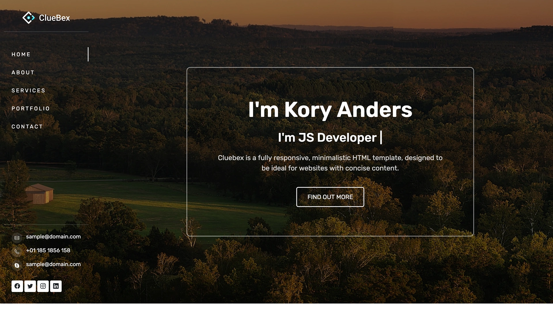 ClueBex - Portfolio Template made by pxdraft - Wrapmarket (formerly WrapBootstrap)