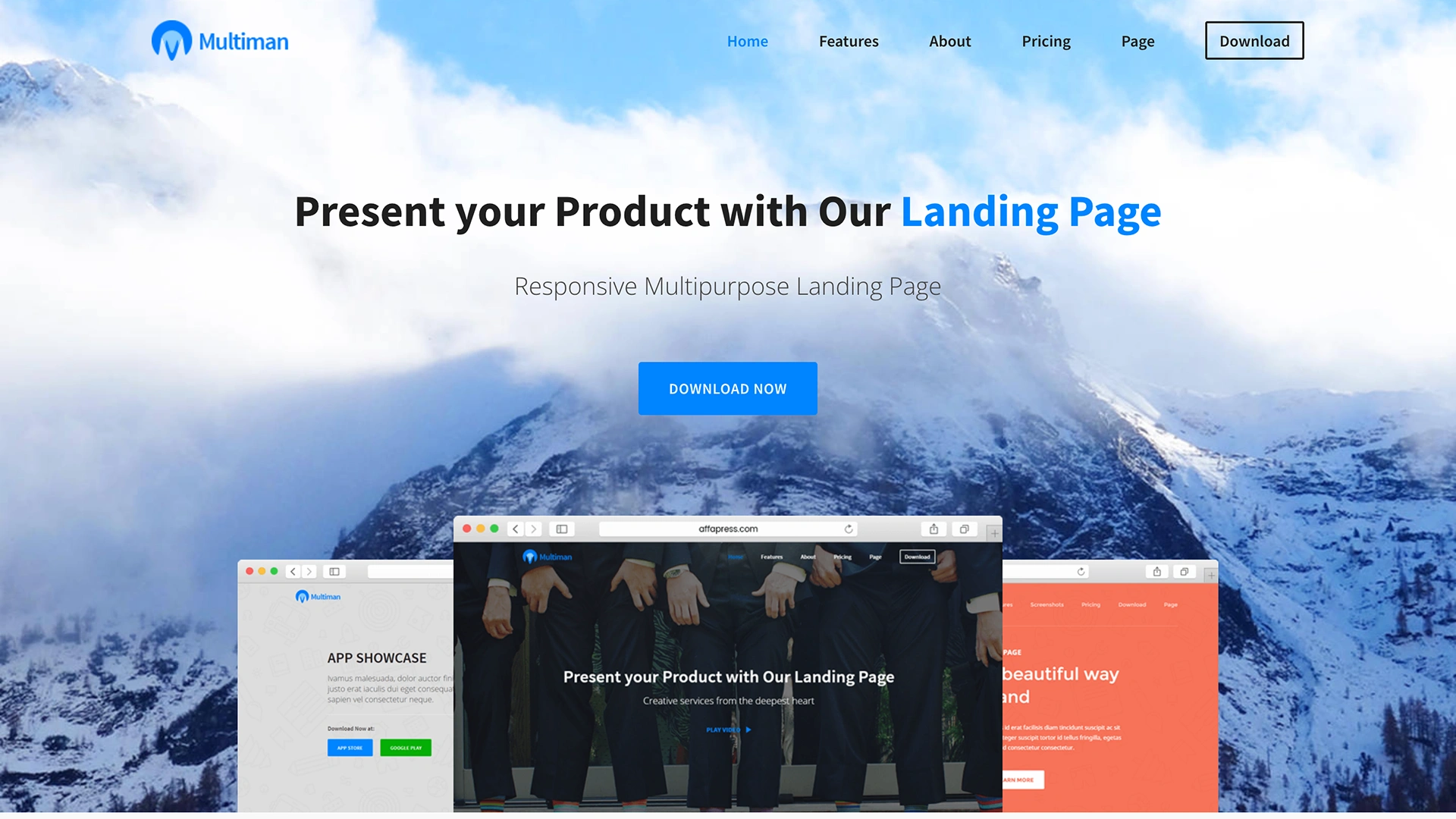 Multiman - Multipurpose Template made by affapress - Wrapmarket (formerly WrapBootstrap)