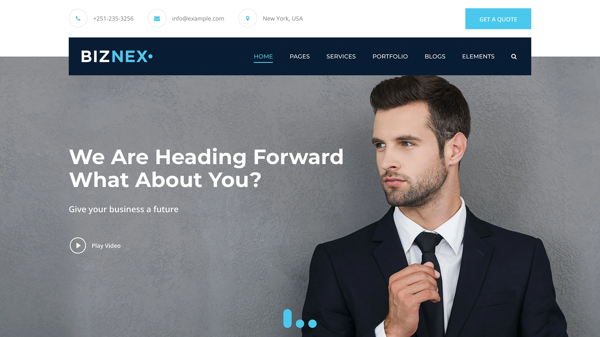 BIZNEX - Multipurpose Business Template made by iamabdus - Wrapmarket (formerly WrapBootstrap)