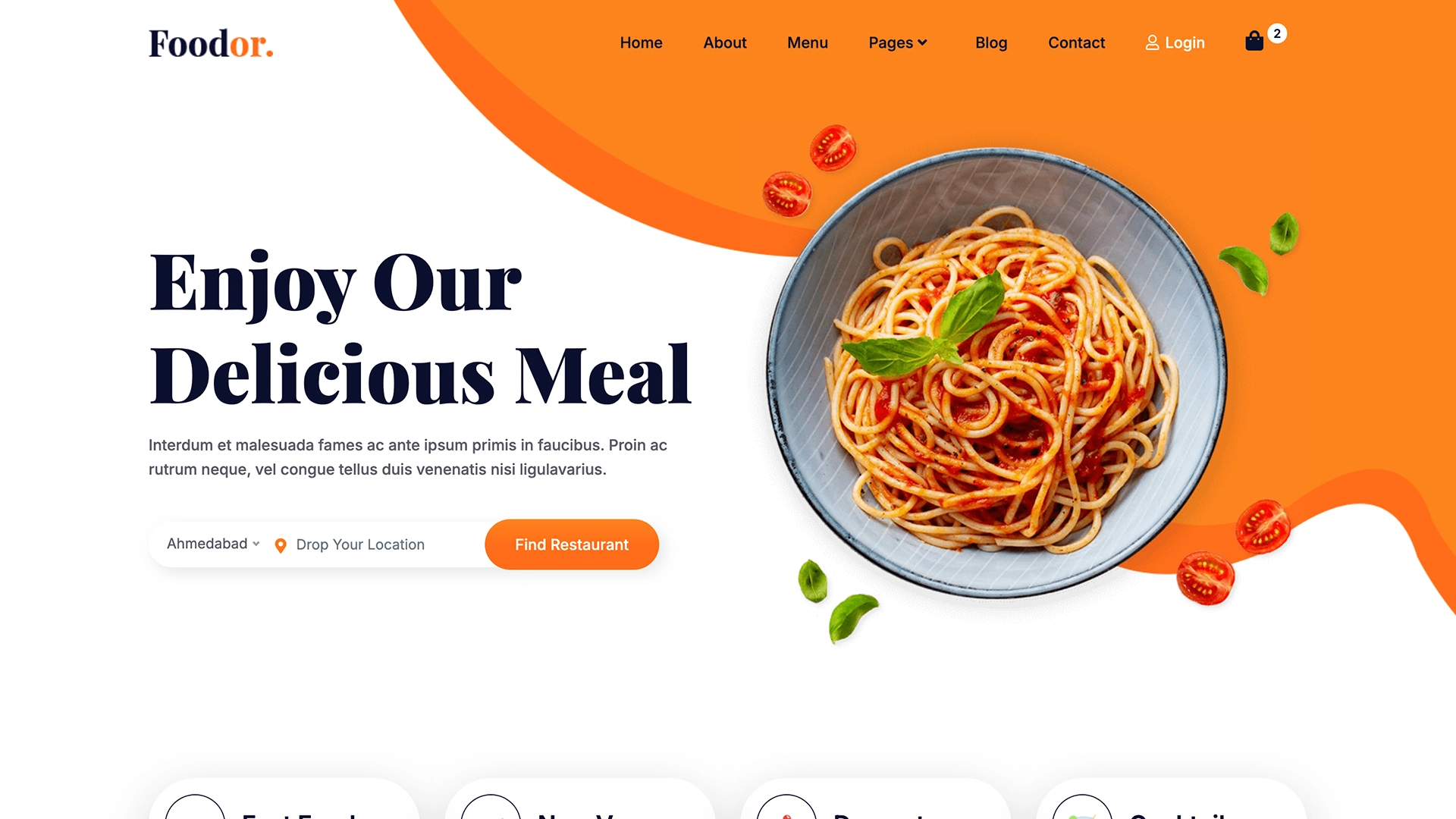 Foodor - Restaurant Service Template made by Tortoiz Themes ...