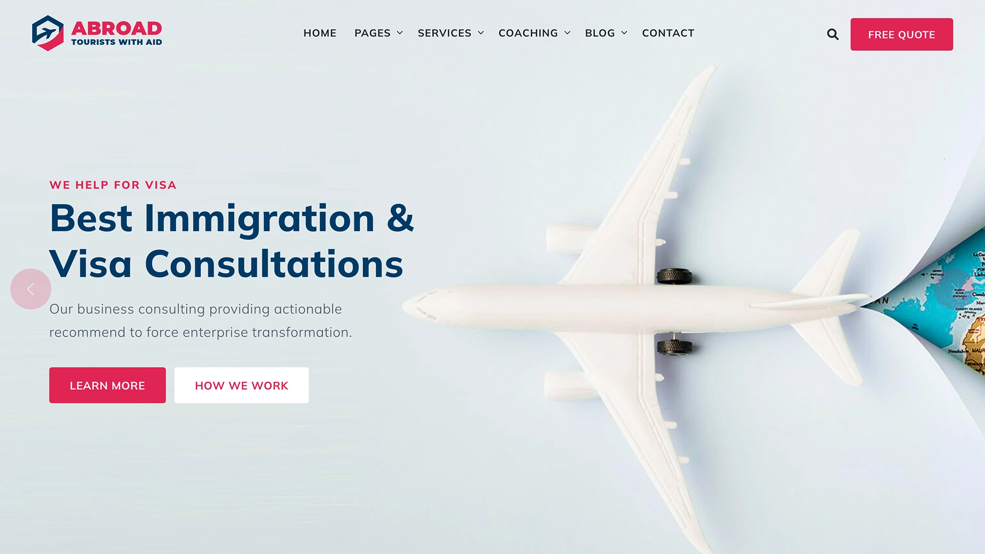 Abroad - Immigration Visa Consulting HTML Template - Wrapmarket