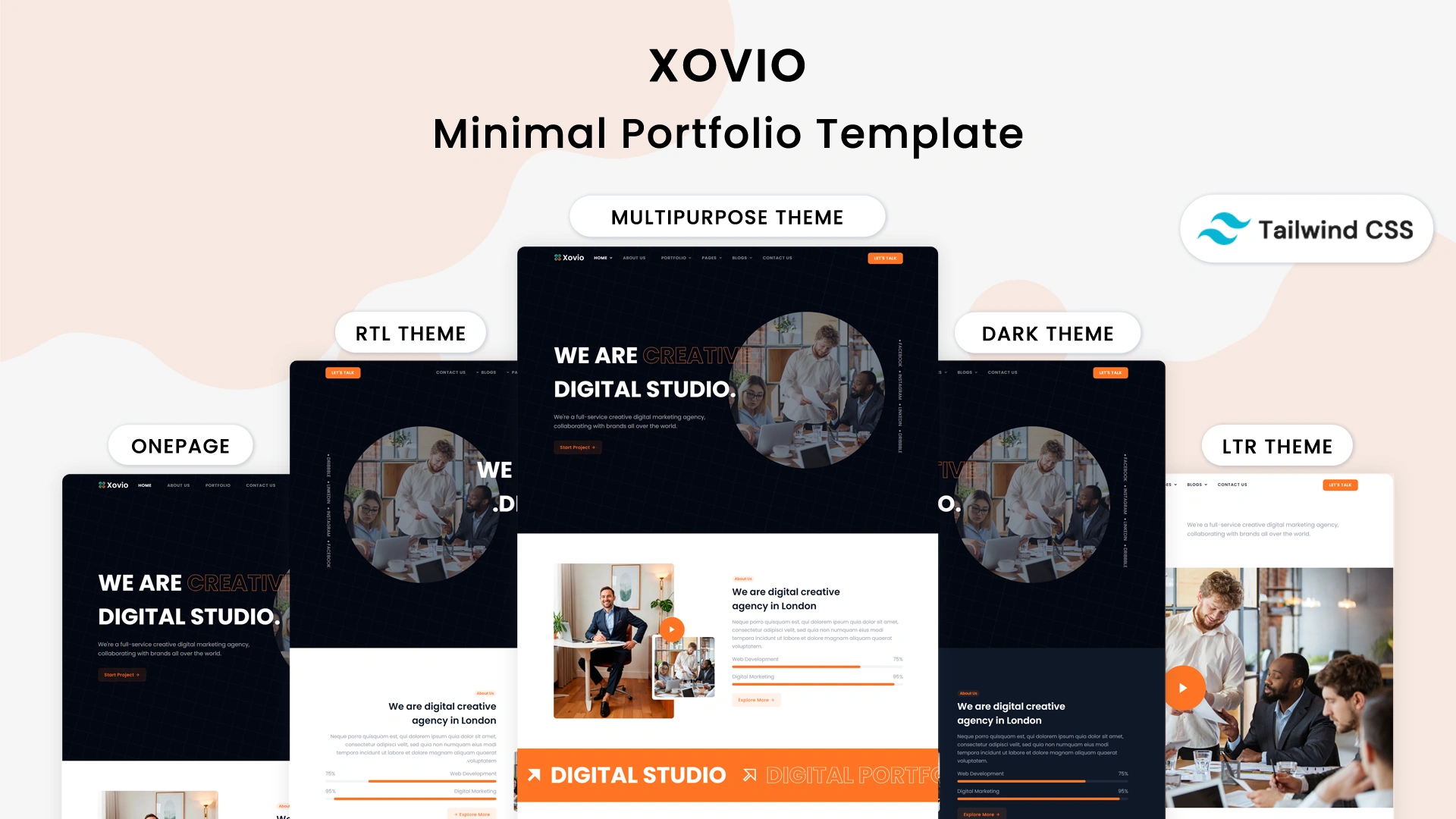 Xovio - Responsive Minimal Portfolio Tailwind CSS Template by ... Xovio - Responsive Minimal Portfolio Tailwind CSS Template by ...