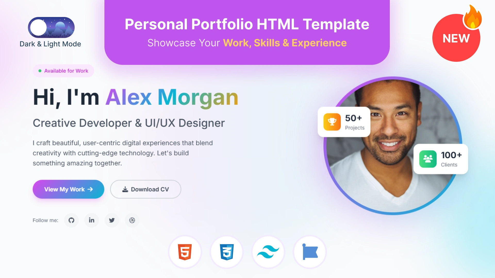 Personly - Personal Profile, Portfolio & Resume HTML Template - Wrapmarket