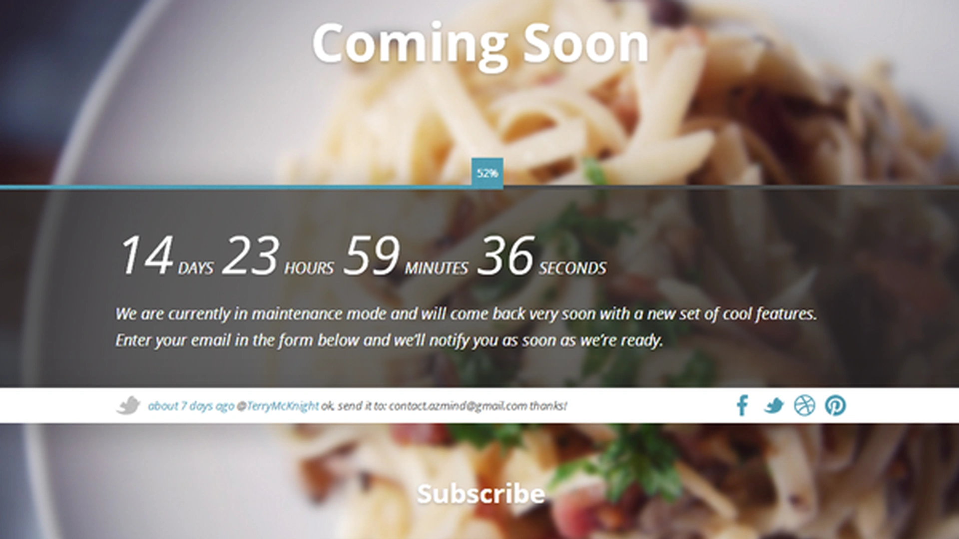 Genta - Fullscreen Coming Soon Template made by azmind - Wrapmarket (formerly WrapBootstrap)