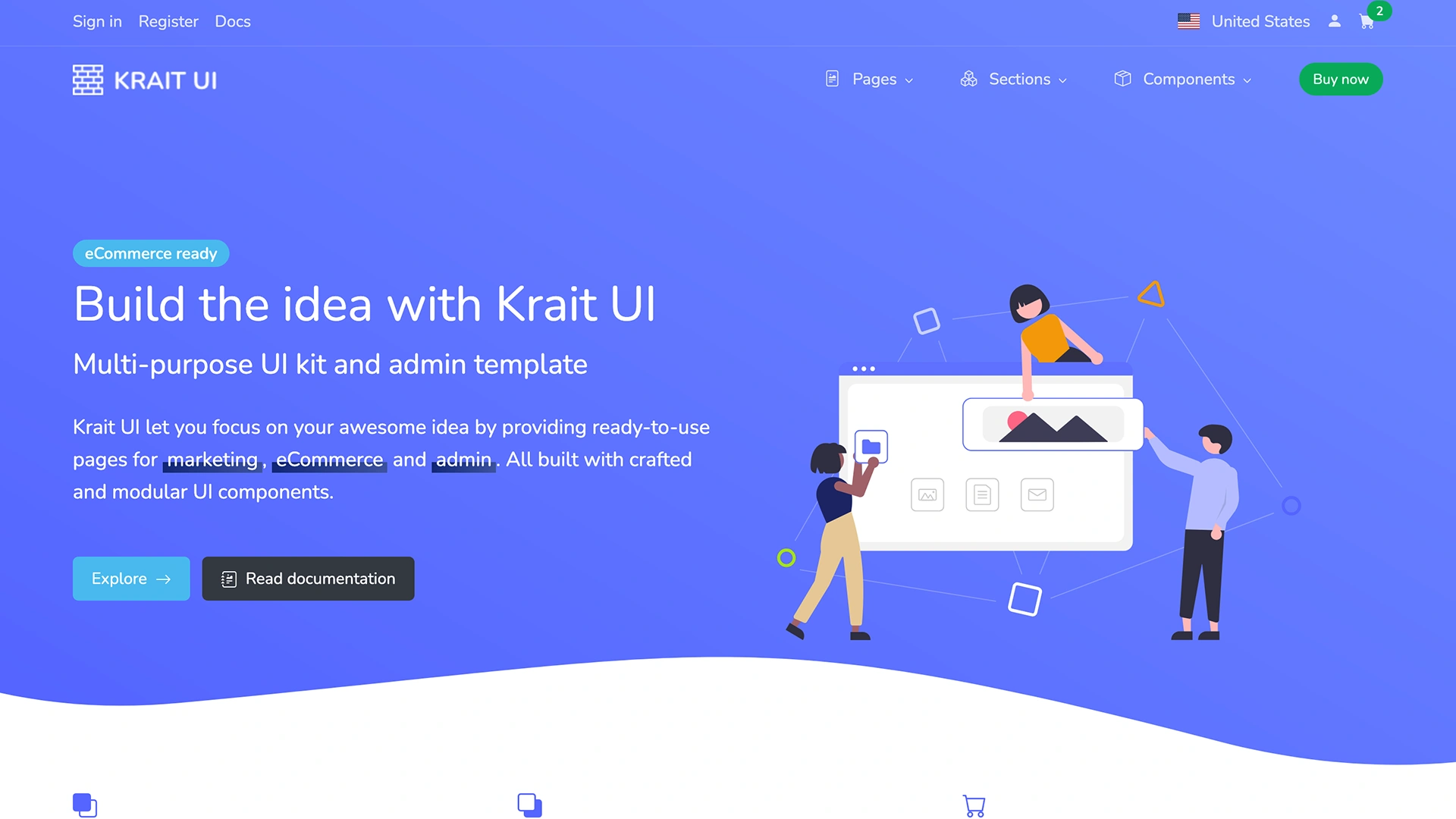 Krait UI - Bootstrap 5 UI Kit and Admin - Wrapmarket