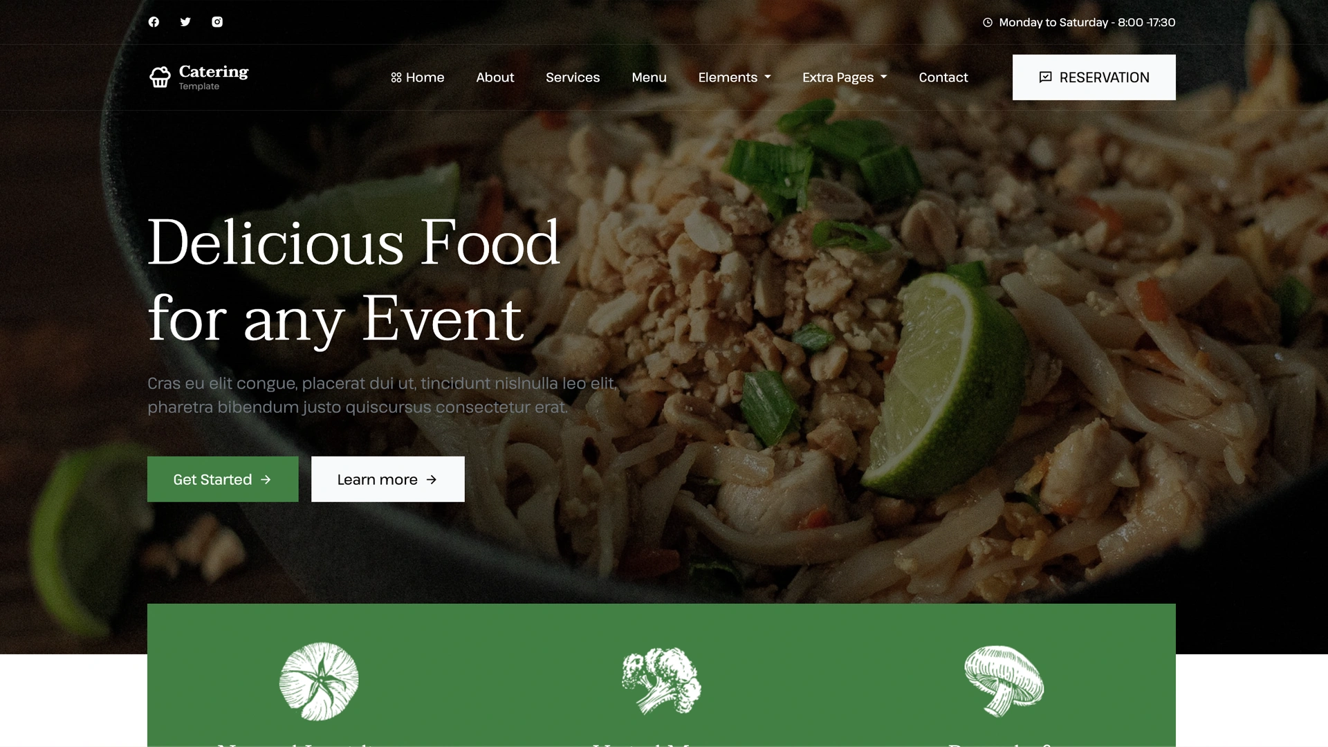 Catring - Restaurant & Catering Website Template - Wrapmarket