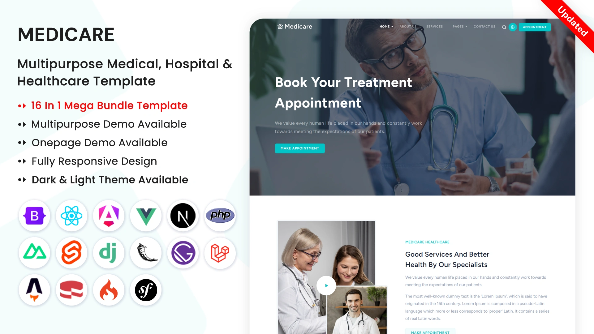Medicare - 16 in 1 Bundle Multipurpose Medical & Hospital Template ...