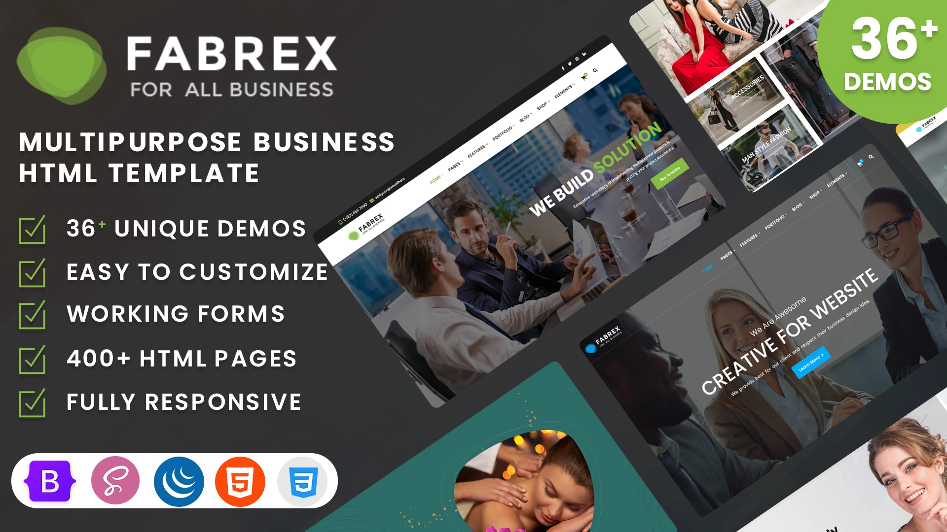 Fabrex - Multipurpose Business and Admin Template - Wrapmarket