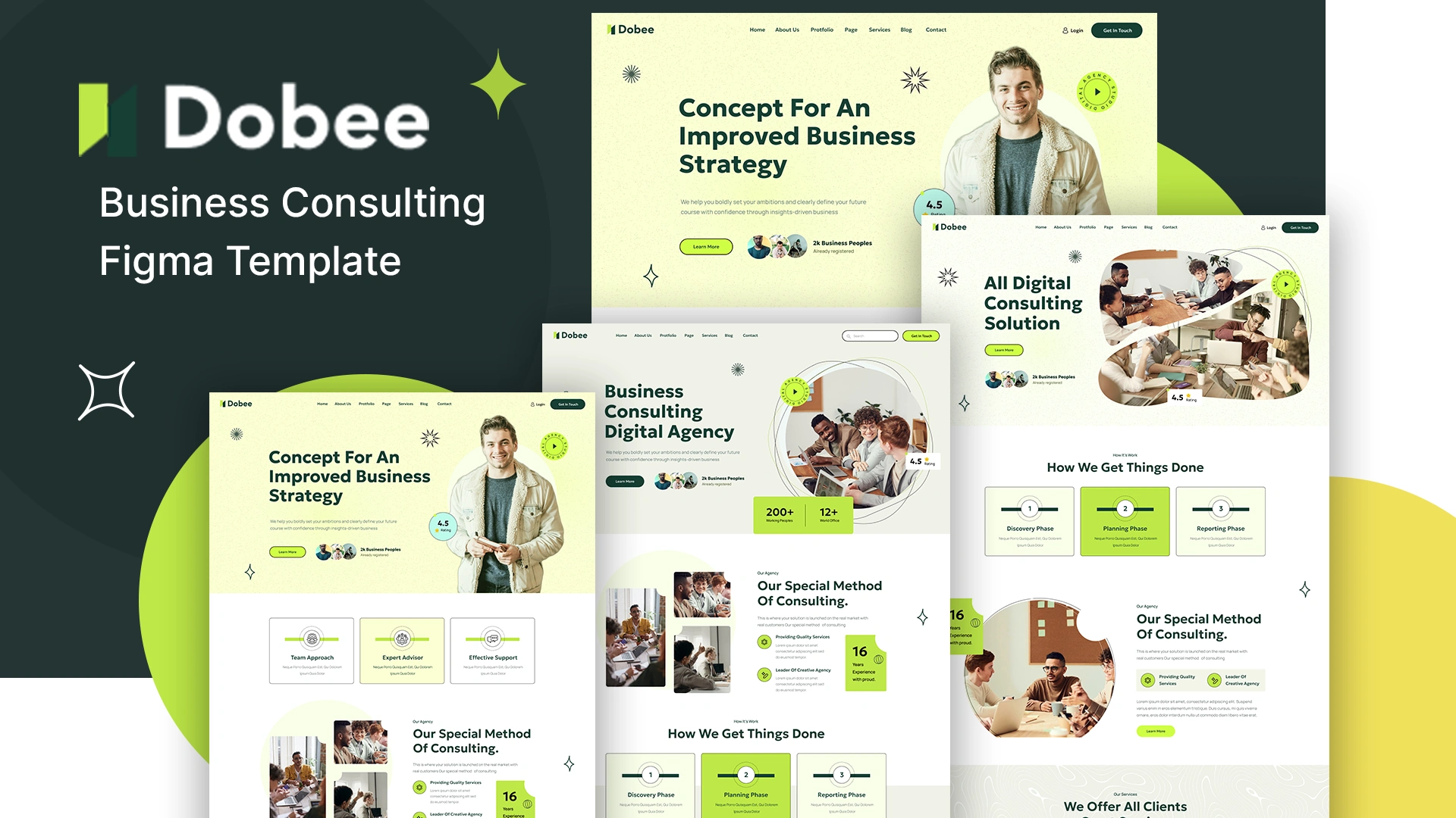 Dobee - Business Consulting Figma Template - Wrapmarket