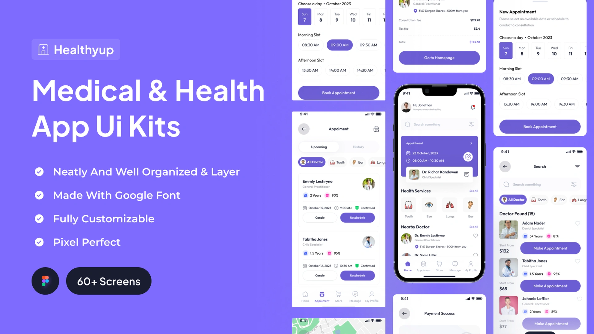 Healthyup - Medical & Health App UI Kits - Wrapmarket