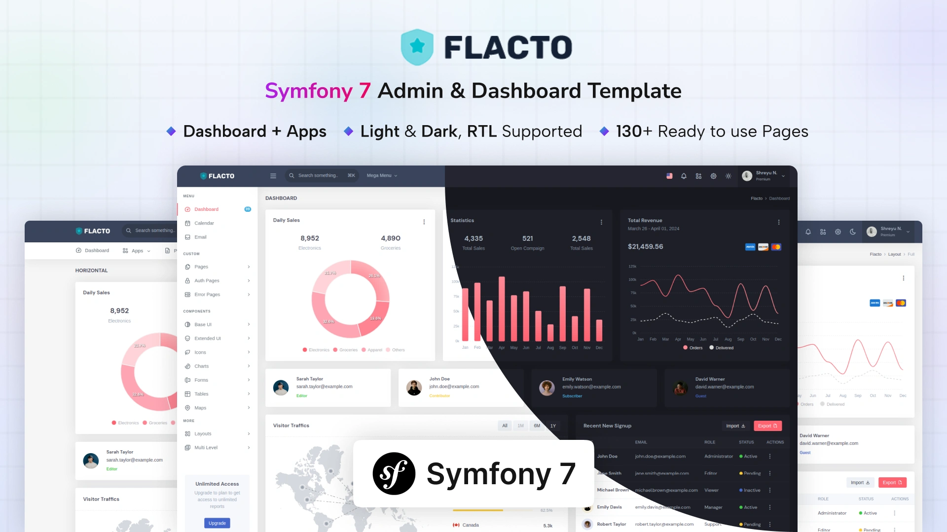 Flacto - Symfony 7 Admin & Dashboard Template by Coderthemes Flacto - Symfony 7 Admin & Dashboard Template by Coderthemes