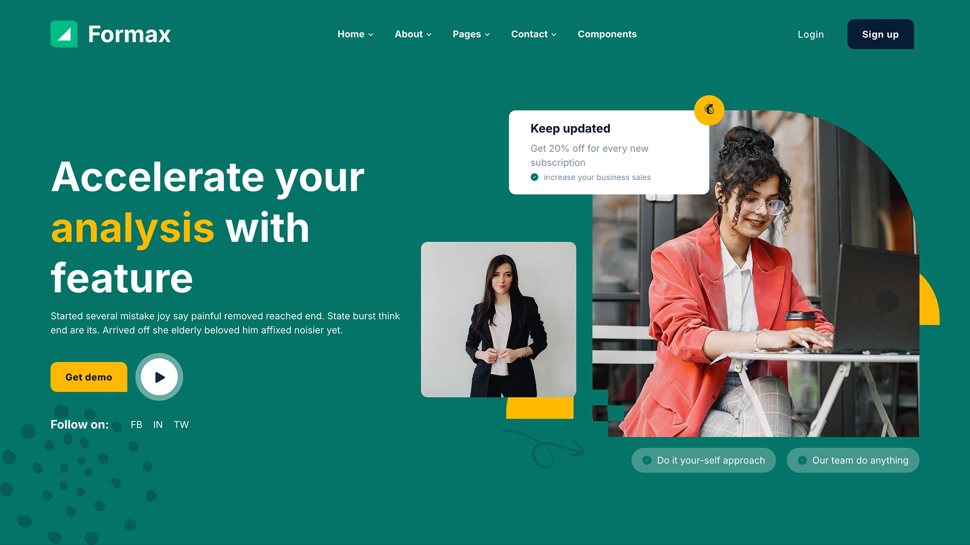 Formax - Creative Agency Bootstrap Template made by Webestica - Wrapmarket (formerly WrapBootstrap)