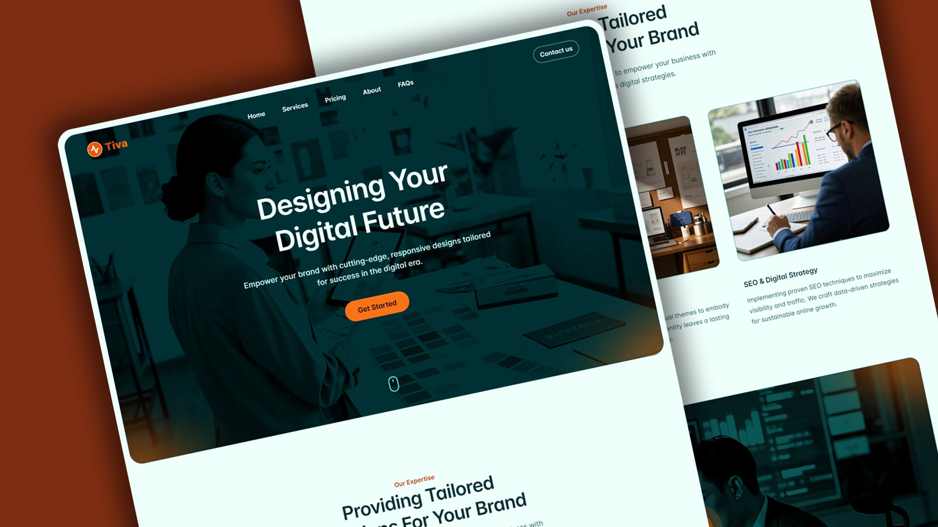Tiva - Premium Web Design Agency HTML Landing Page Template - Wrapmarket