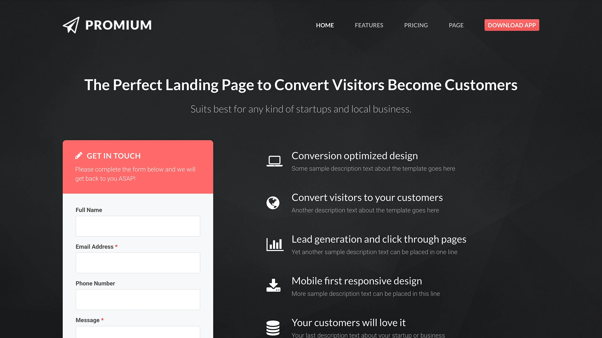 Promium - Professional Conversion Template made by affapress ...