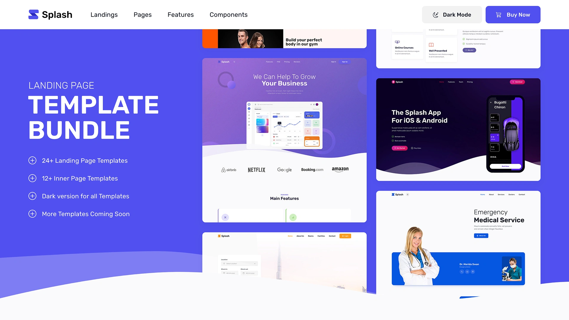 Splash - Landing Page Template Bundle - Wrapmarket