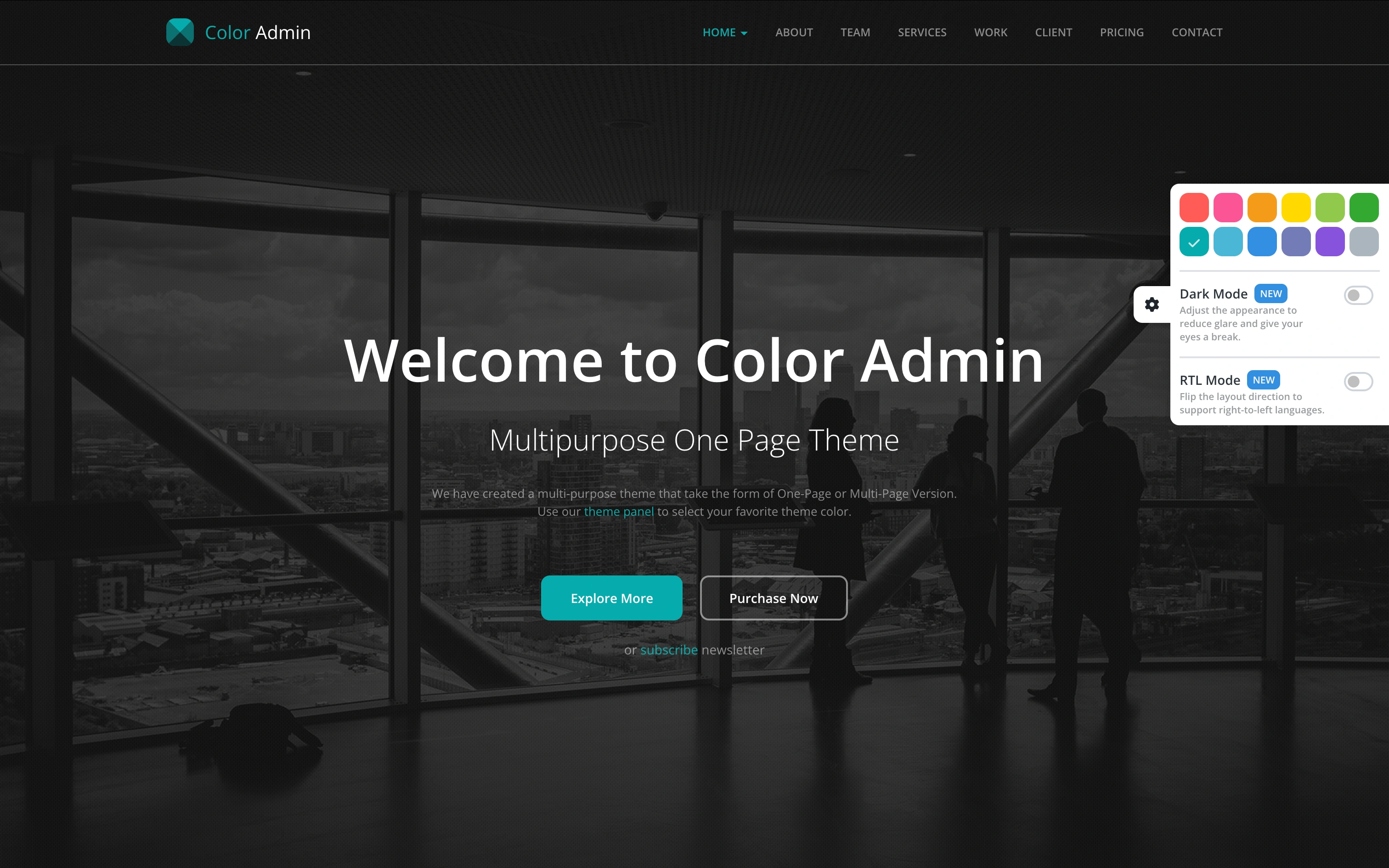 Color Admin - Ultimate Admin & Frontend Kit - Wrapmarket