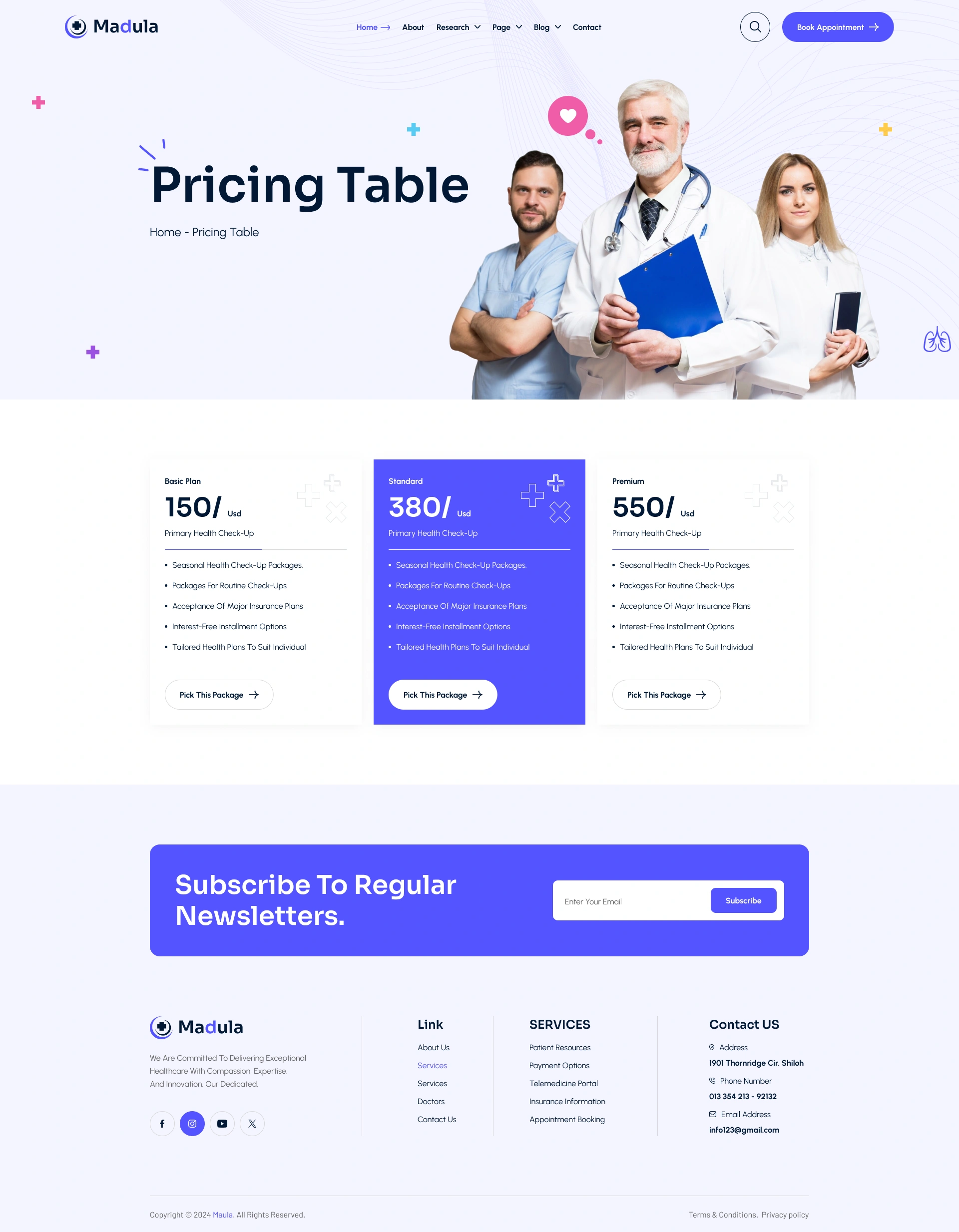 Madula - Health & Medical Figma Template - Wrapmarket