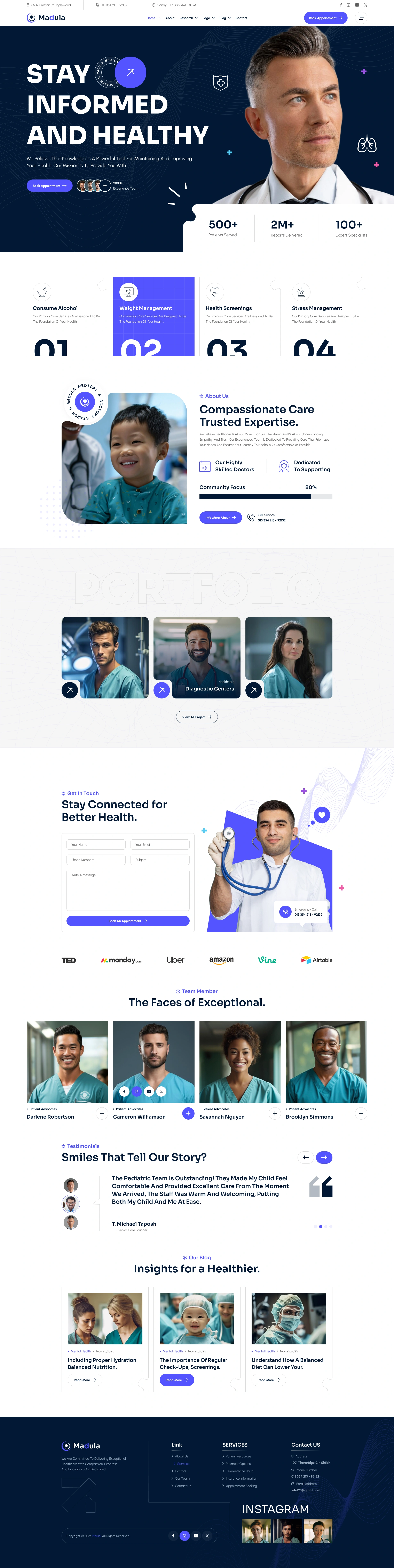 Madula - Health & Medical Figma Template - Wrapmarket