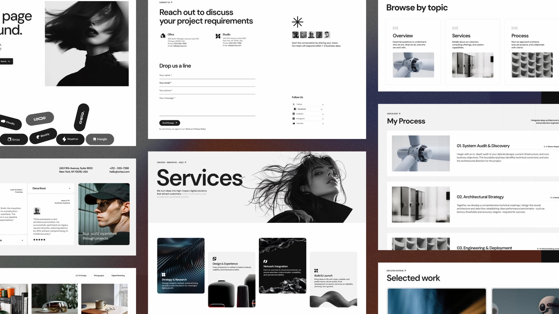 Orisa - Creative Portfolio Agency Framer Template - Wrapmarket