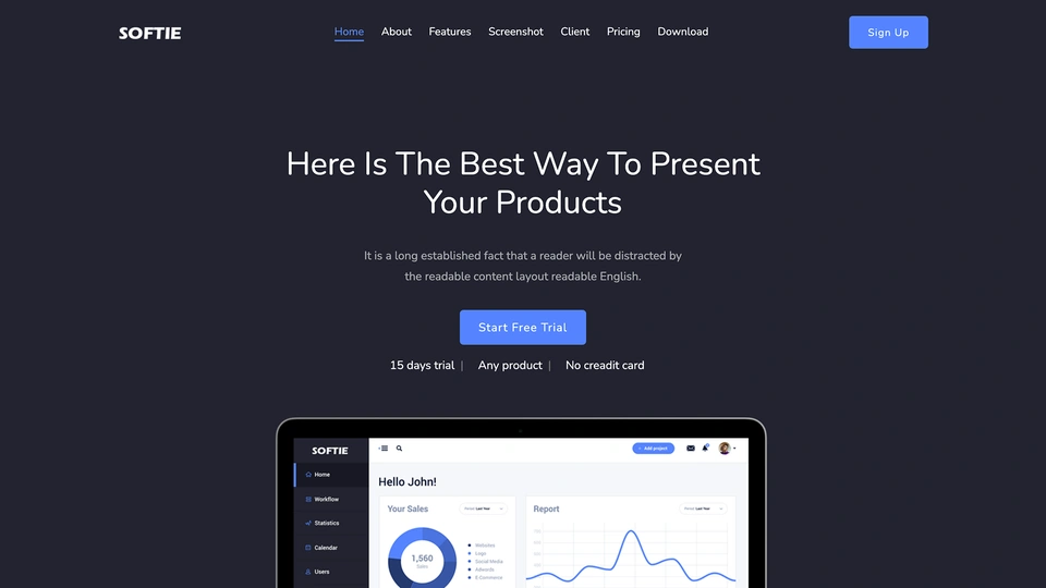 React Landing Page Website Templates - WrapBootstrap